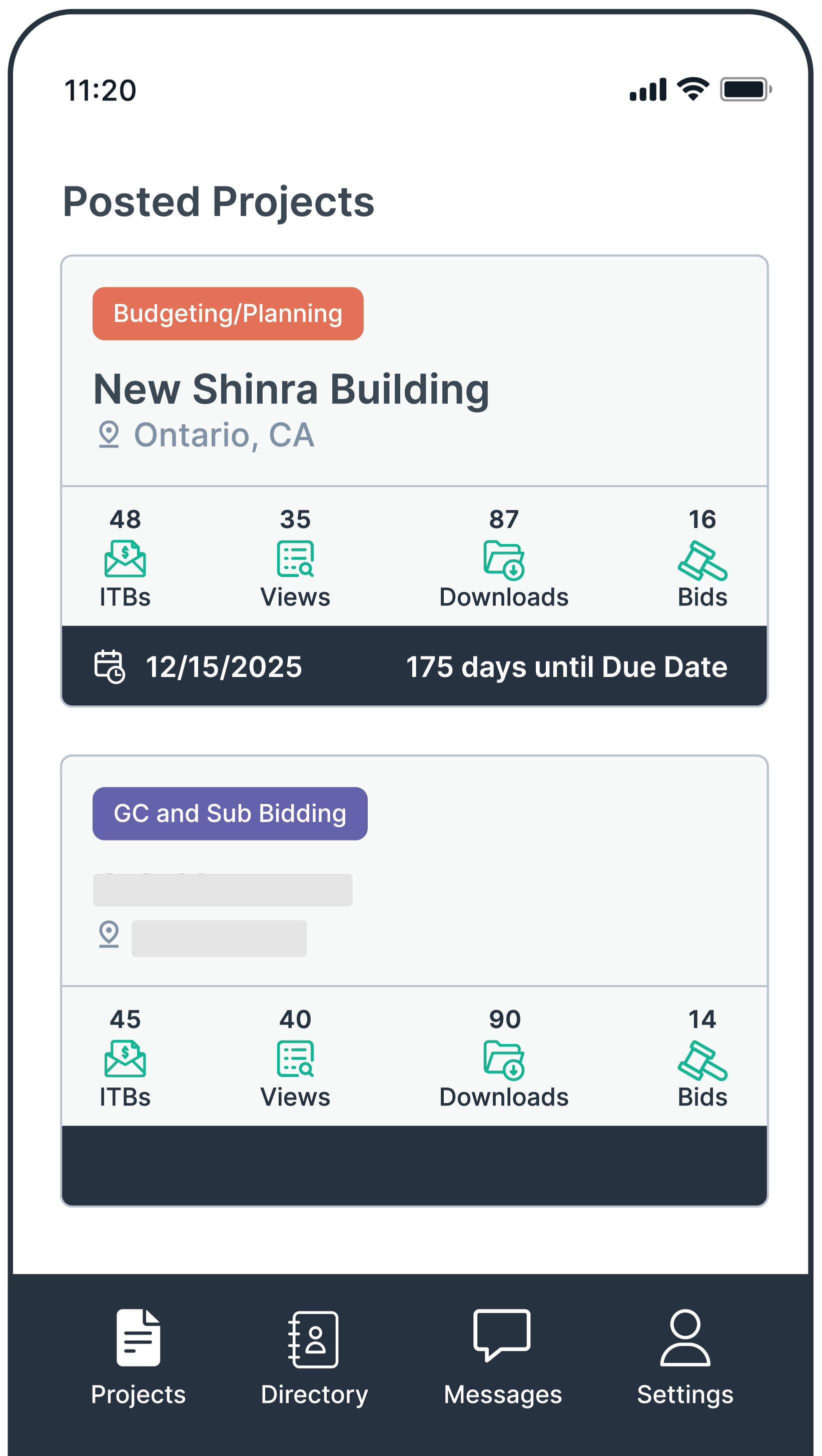 General Contractor Mobile App - PlanHub